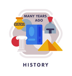 Round history sign Royalty Free Vector Image - VectorStock