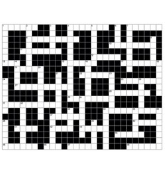 Crossword Royalty Free Vector Image - VectorStock