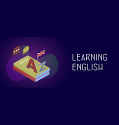 Learning foreign language set concept Royalty Free Vector
