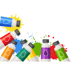 Watercolor paintbox painter tool Royalty Free Vector Image