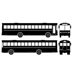 School bus black icons Royalty Free Vector Image