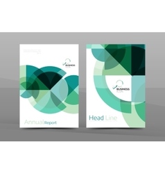 Clean geometric design annual report cover Vector Image