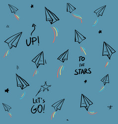 Seamless repeating pattern with painted paper Vector Image