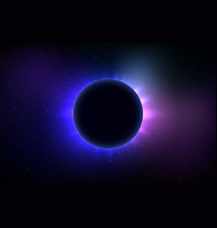 Solar and lunar eclipses Royalty Free Vector Image