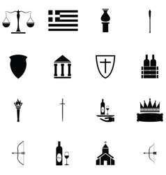 Greek symbols Royalty Free Vector Image - VectorStock