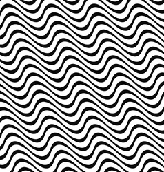 Repeating black white wave pattern Royalty Free Vector Image