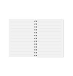 Blank notebook Royalty Free Vector Image - VectorStock