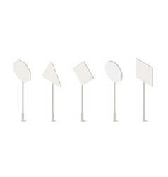 Road signs set Royalty Free Vector Image - VectorStock