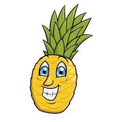 Smiling pineapple Royalty Free Vector Image - VectorStock