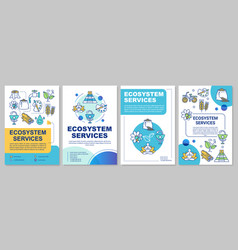 Ecosystem services word concepts banner Royalty Free Vector