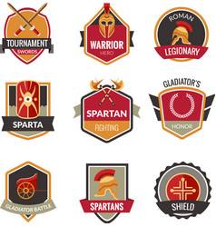 Roman empire icons set Royalty Free Vector Image