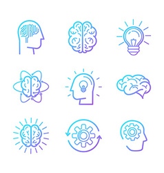 Knowledge one line drawing Royalty Free Vector Image