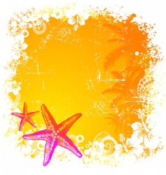 Beautiful seaside tropical Royalty Free Vector Image