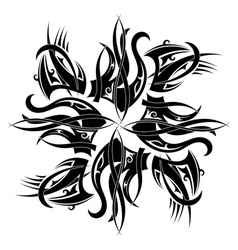 Round tattoo element Royalty Free Vector Image