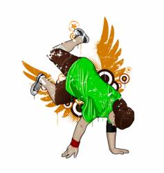 Break-dancers set Royalty Free Vector Image - VectorStock