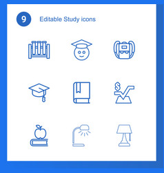 Student education logo design Royalty Free Vector Image