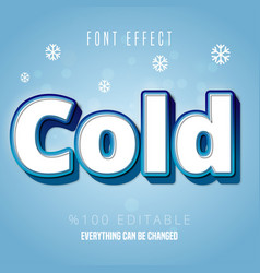 Cool text editable font effect Royalty Free Vector Image