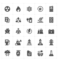Power symbol line icon set Royalty Free Vector Image