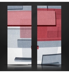 Abstract white rectangle shapes background Vector Image