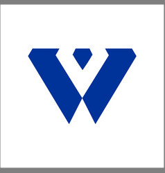 Logo for winged letter w emblem w design Vector Image