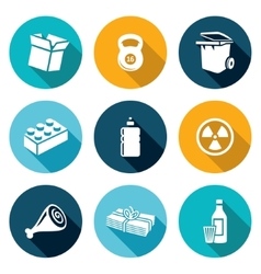 Recycling And Waste Reduction Icons Set Royalty Free Vector