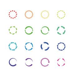 Circle refresh reload rotation loop arrows Vector Image
