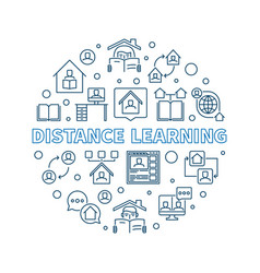 Online school logo learning logo design Royalty Free Vector