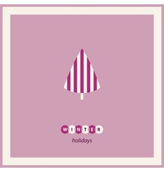 Winter tree frame Royalty Free Vector Image - VectorStock