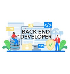 System administration typographic header Vector Image