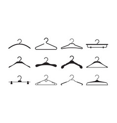 Clothes hanger set Royalty Free Vector Image - VectorStock
