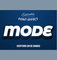 Cool text editable font effect Royalty Free Vector Image