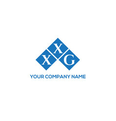 Xxg letter logo design on black background Vector Image
