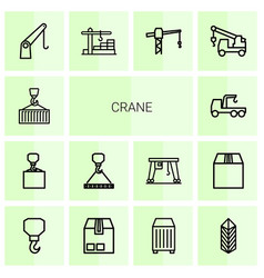 Rigger rigging industrial chain crane engineering Vector Image