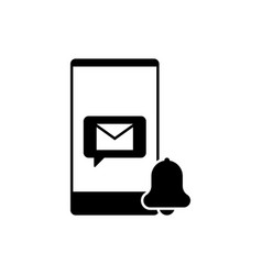 Chat alert icon warning Royalty Free Vector Image