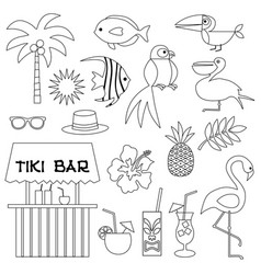 Butterfly and ladybug digital stamps Royalty Free Vector