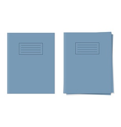 Exercise book paper page with lines Royalty Free Vector