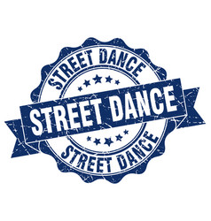 Street dance stamp Royalty Free Vector Image - VectorStock