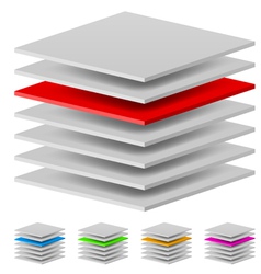 Multi layers Royalty Free Vector Image - VectorStock