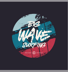 Big wave surfing Royalty Free Vector Image - VectorStock