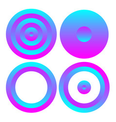 Radial gradient circle ring rainbow Royalty Free Vector