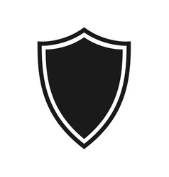 Black modern shields Royalty Free Vector Image
