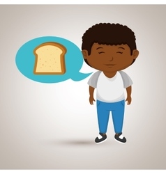 Boy, Eating & Bread Vector Images (over 100)