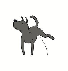 Dog peeing Royalty Free Vector Image - VectorStock