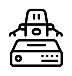 Machine learning background algorithm Royalty Free Vector