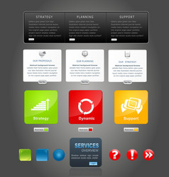 Elements web design Royalty Free Vector Image - VectorStock