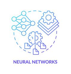 Machine learning algorithms concept icon Vector Image