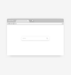Browser interface website window mockup internet Vector Image
