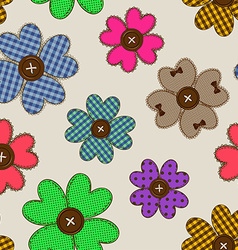 Patchwork abstract flower Royalty Free Vector Image