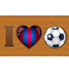 I love fc barcelona Royalty Free Vector Image - VectorStock