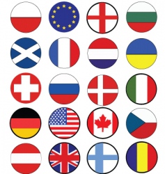 Multinational flags Royalty Free Vector Image - VectorStock